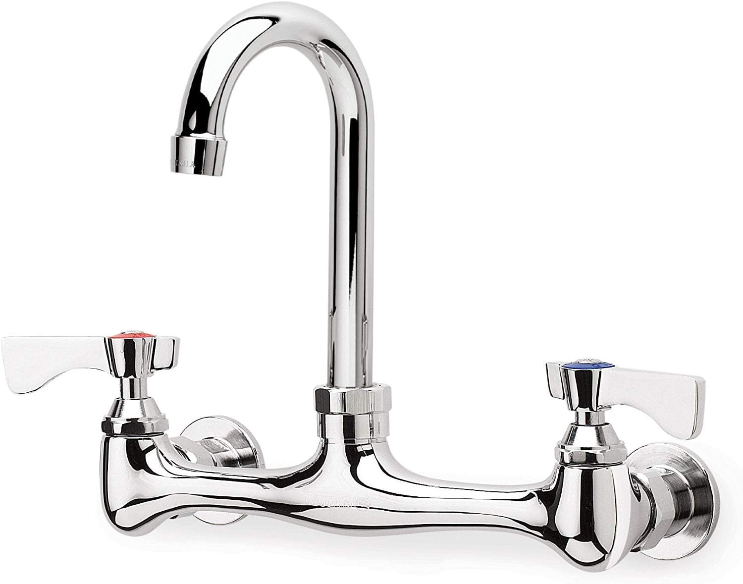 Krowne Commercial Series 8" Center Wall Mount Faucet, 8-1/2" Gooseneck ...