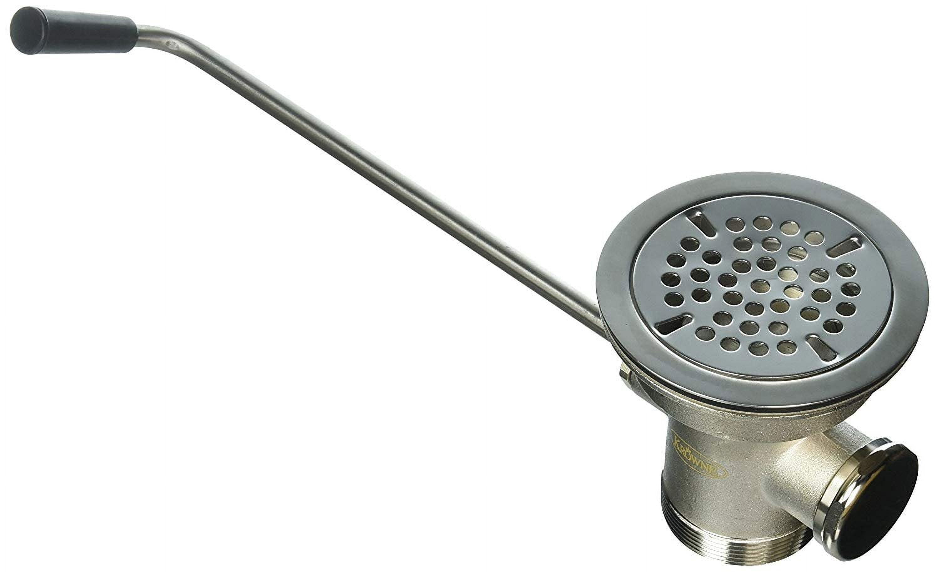 Krowne 22-204 - 3-1/2"" Twist Waste Drain with 1-1/4"" Overflow Outlet ...