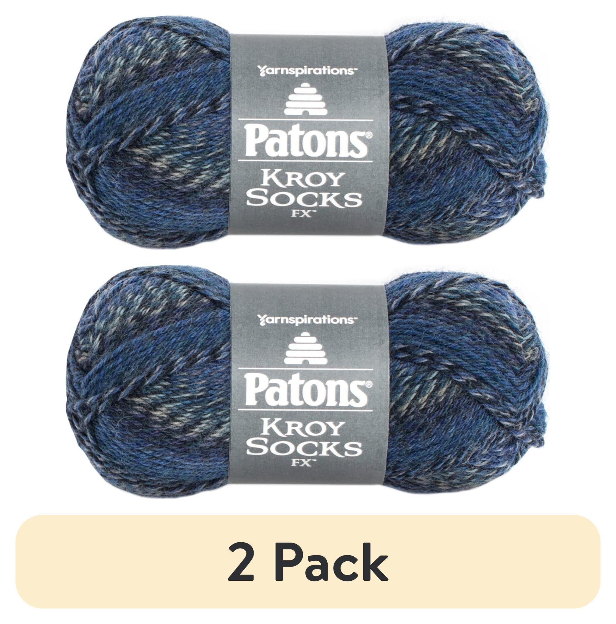 (2 pack) Kroy Socks FX Yarn-Cadet, Pk 6, Patons - Walmart.com
