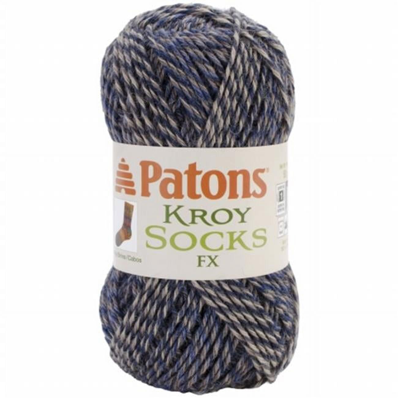 Kroy Socks FX Yarn-Chambray Colors - Walmart.com