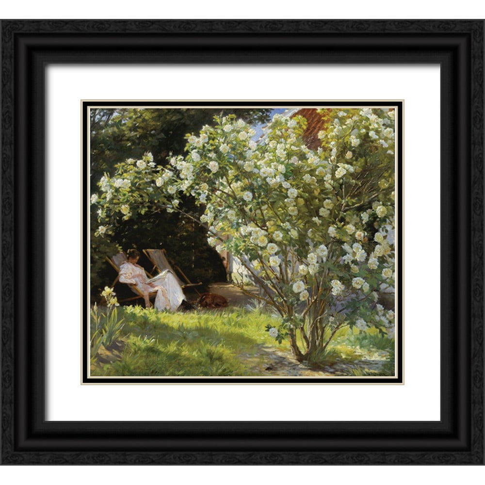 Kroyer, Peder Severin 29x26 Black Ornate Wood Framed with Double ...