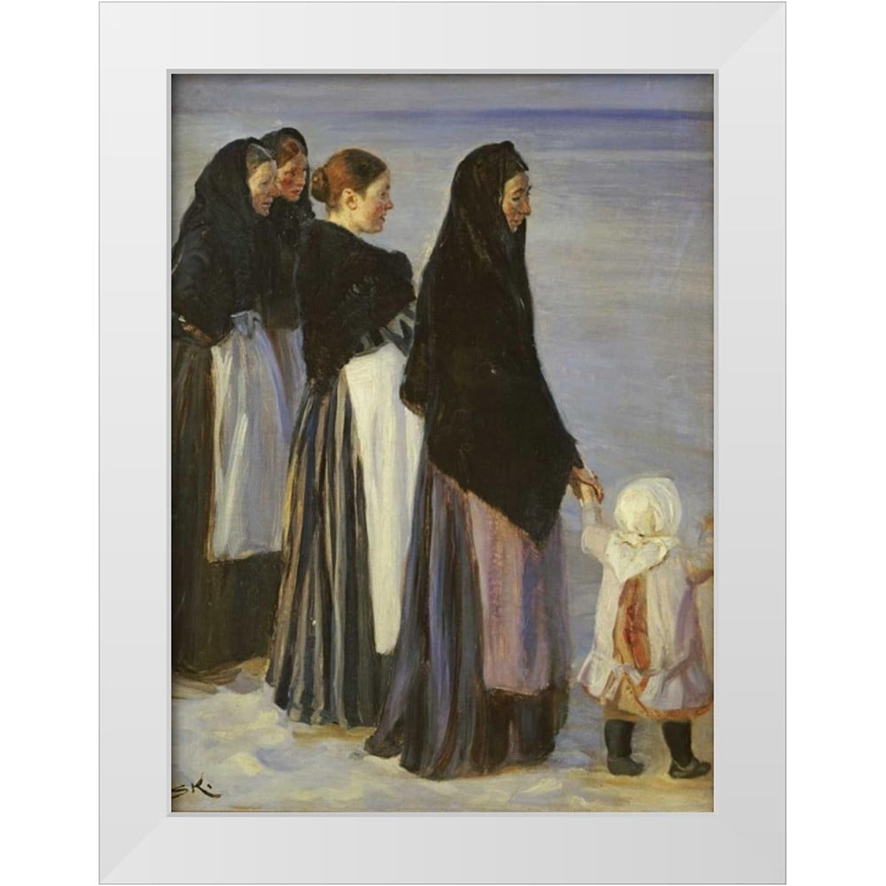 Kroyer, Peter Severin 19x24 White Modern Wood Framed Museum Art Print ...