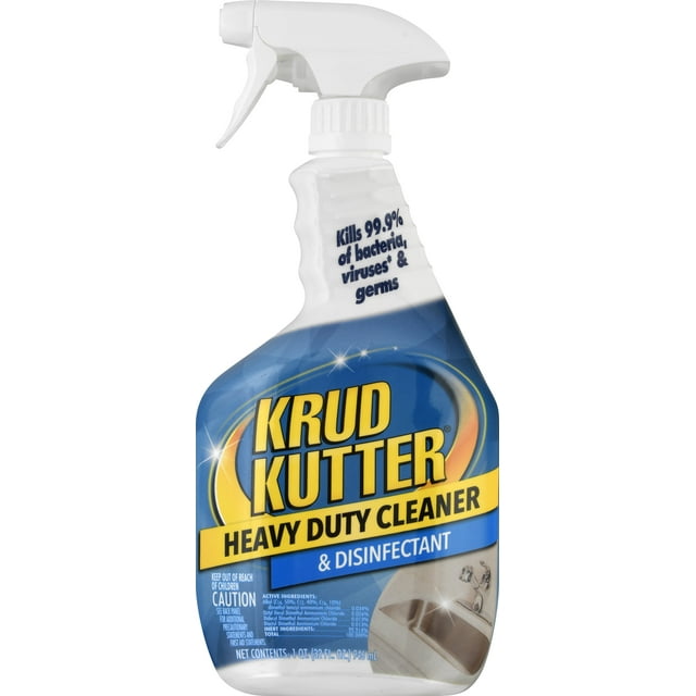 Krud Kutter 298309 Heavy Duty Cleaner & Disinfectant, No-Rinse, 32-oz ...