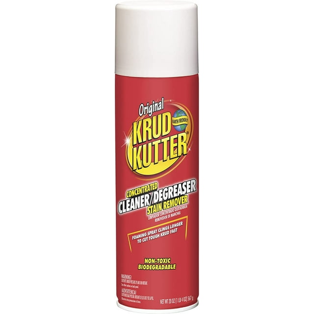 Krud Kutter 339798 Original Concentrated Multi-Surface Cleaner/Degreaser, 20 oz. Aerosol, Clear ...