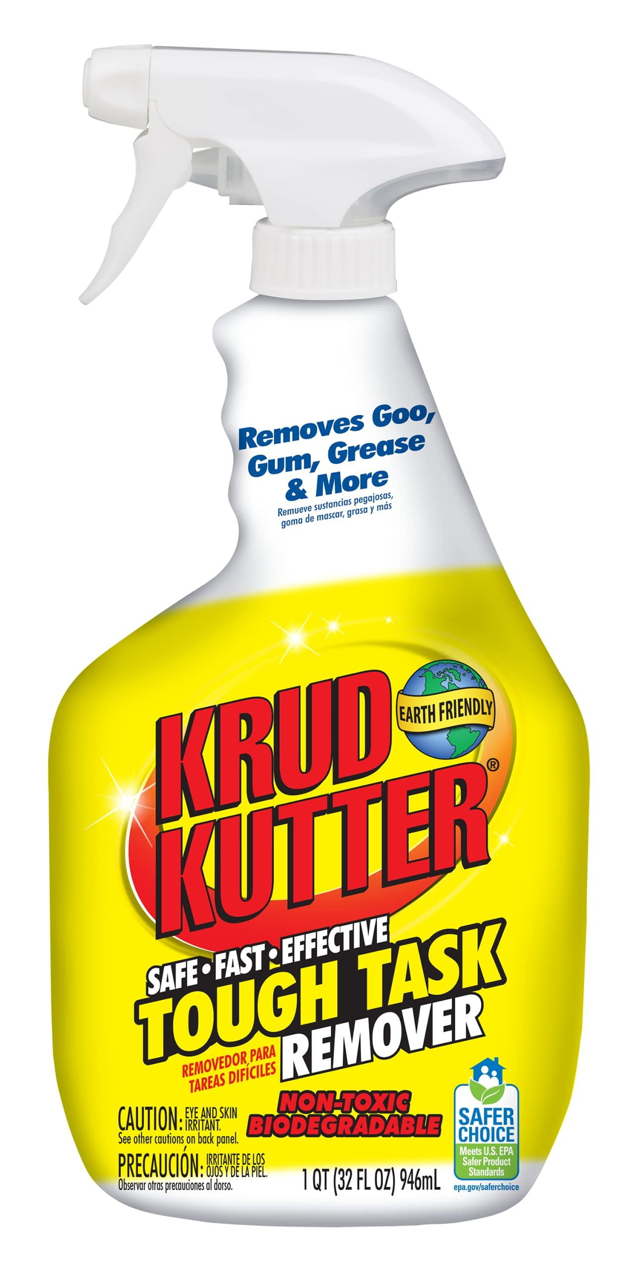 Krud Kutter KR324 Tough Task All Purpose Remover, 32 oz, Clear ...