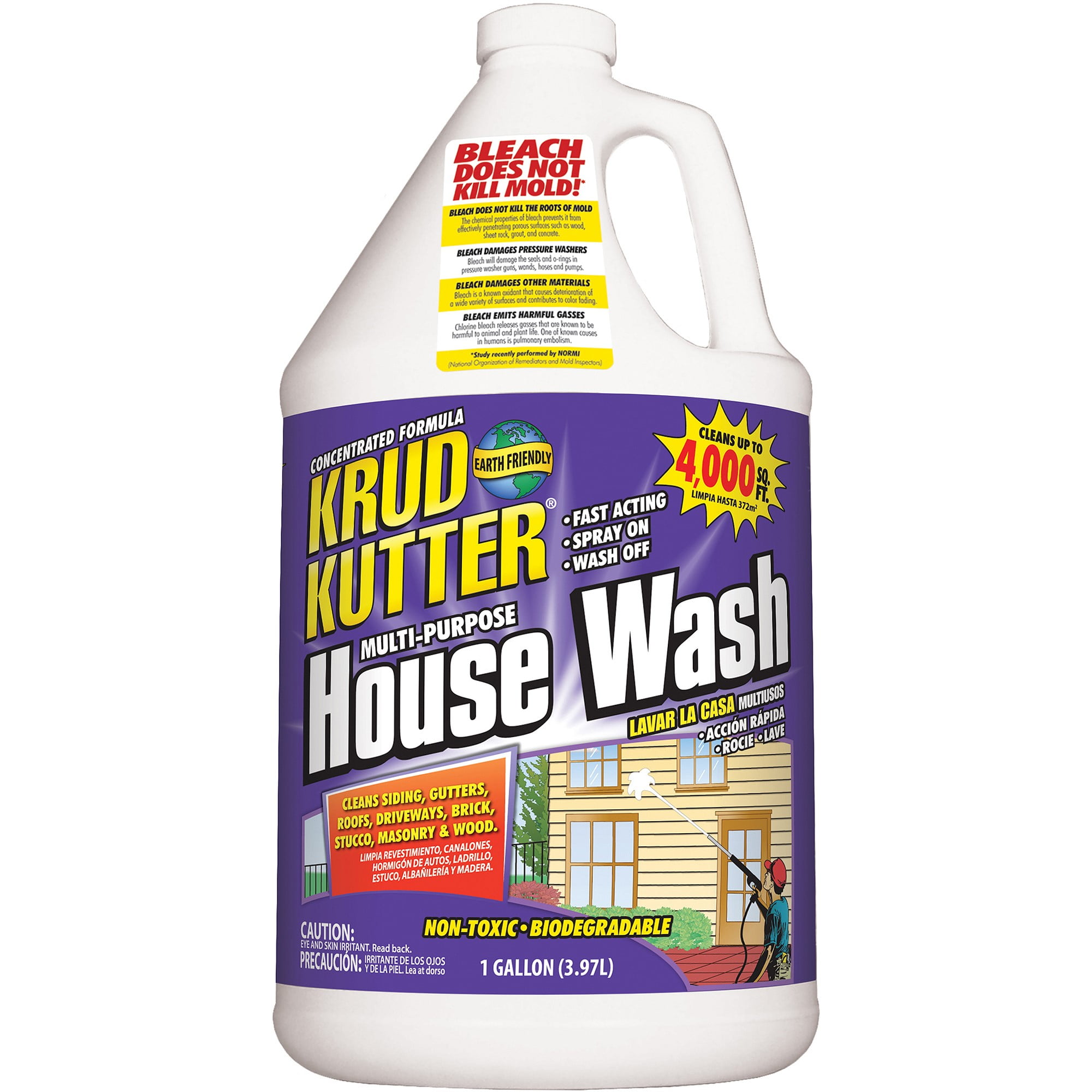 Krud Kutter Multi-Purpose House Wash Cleaner, Liquid Concentrate, 1 gal - Walmart.com