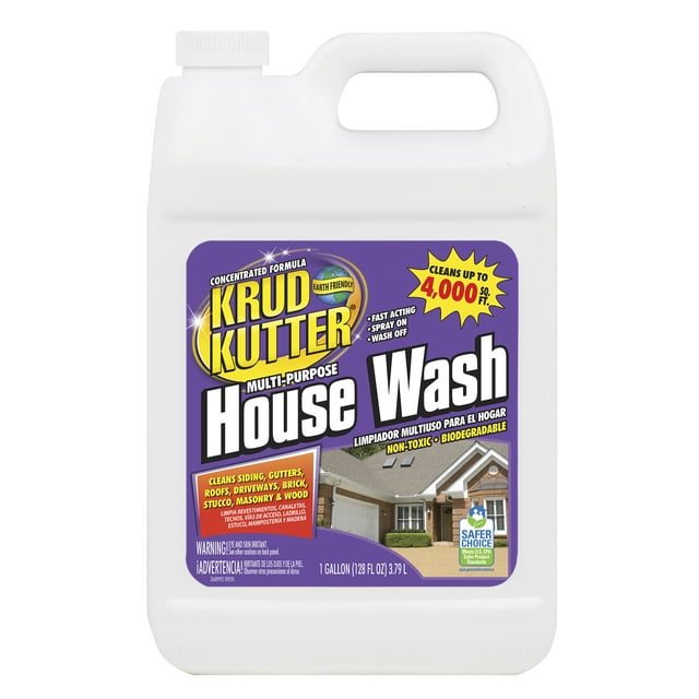 Krud Kutter Multi-Purpose House Wash Cleaner Liquid Concentrate-HW012, 1 Gallon - Walmart.com