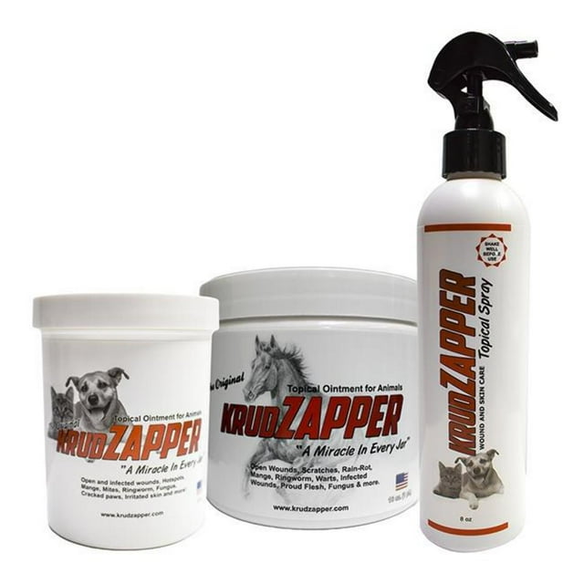 Krudzapper Animal Topical Ointment Wound Fungus Rainrot Ringworm ...