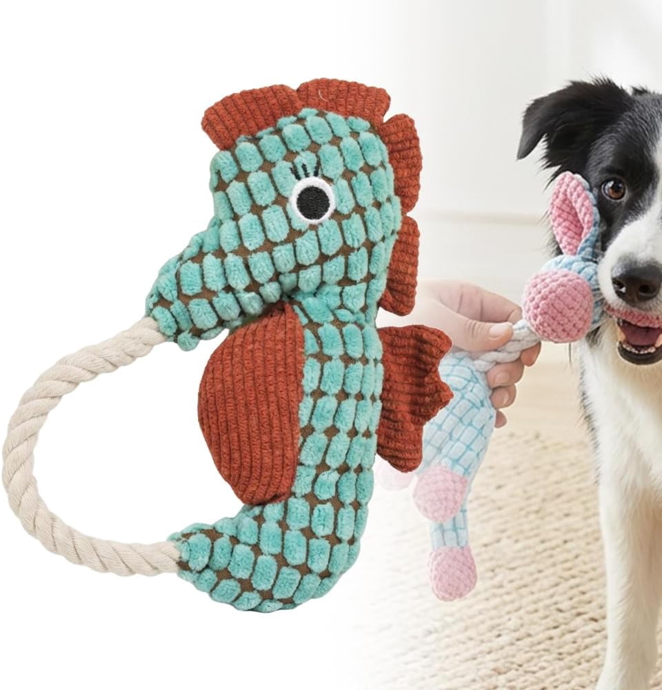 Kruggo Indestructible Lush Squeaky Toys Indestructible Chew Toy, 2026 ...