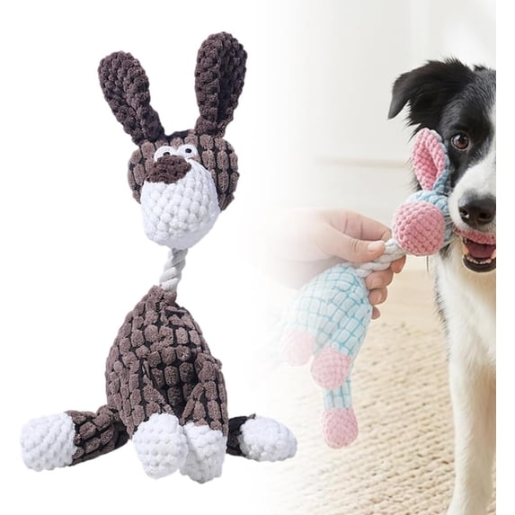 Kruggo Indestructible Lush Squeaky Toys Indestructible Chew Toy, 2026 ...