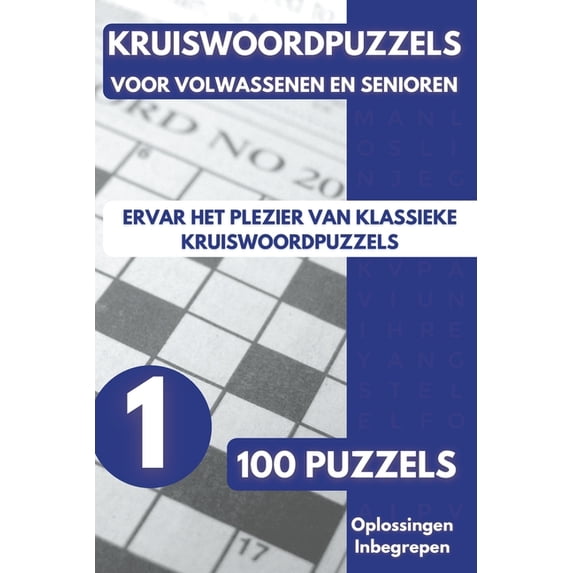 Kruiswoordpuzzels Voor Volwassenen: Puzzelboek voor Tieners ...