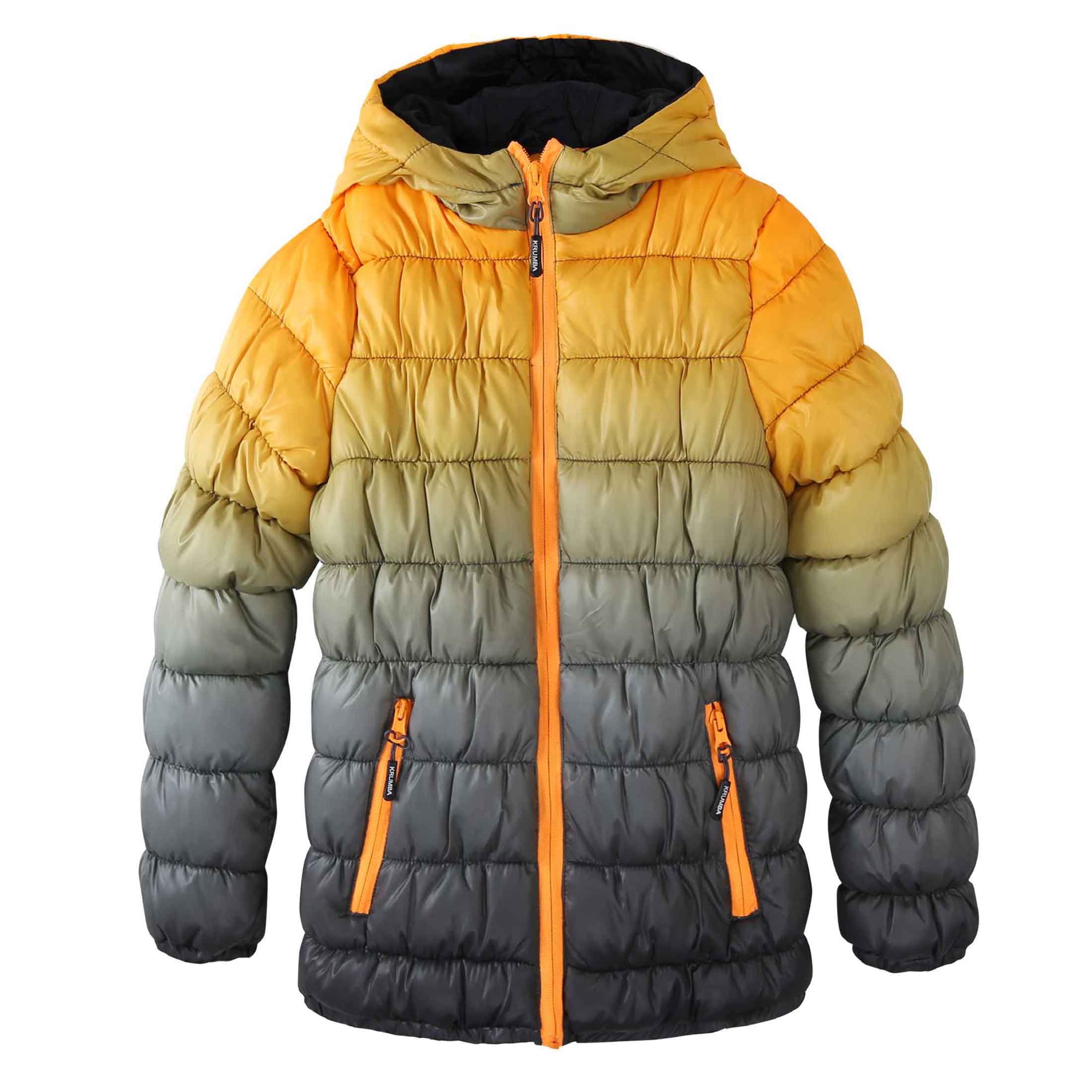 Puffer Jacket Women Krumba Boy's Zipper Gradient Water Resistant Puffer ...