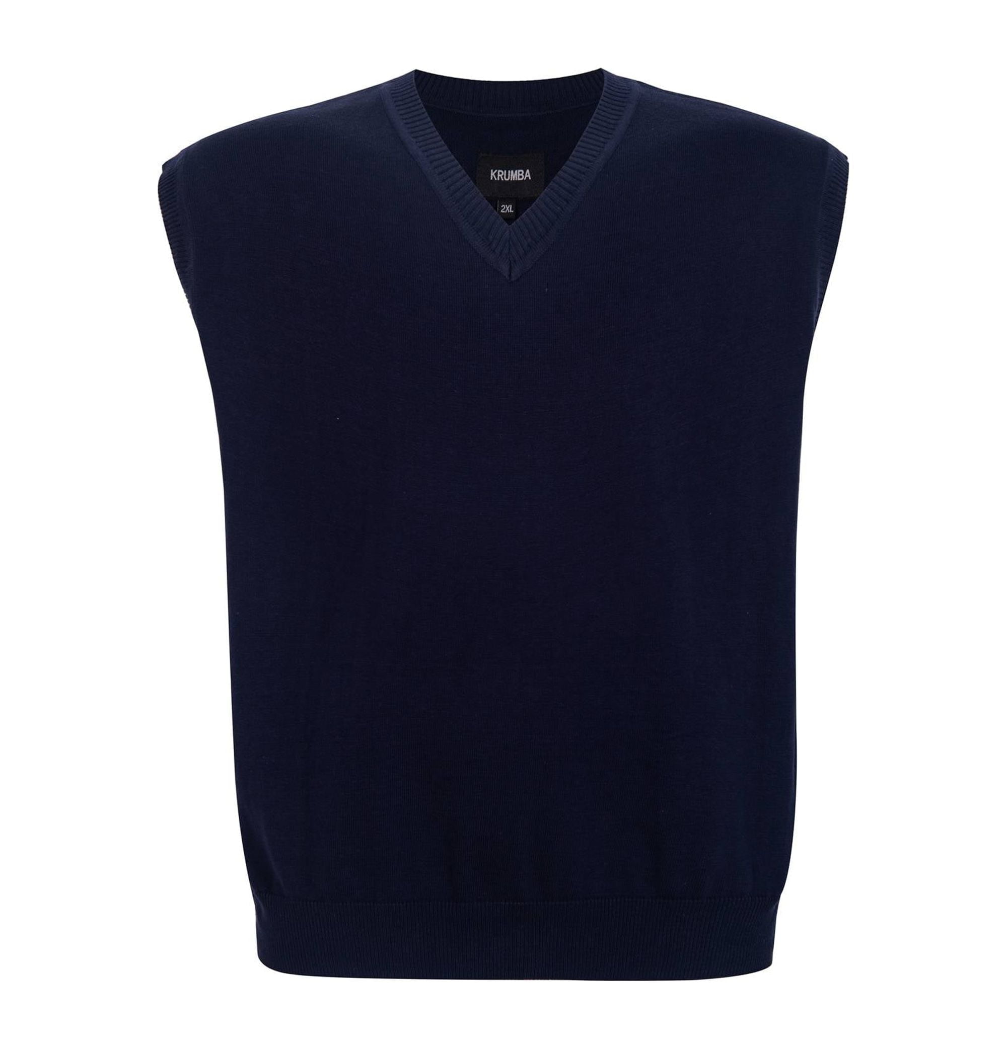 Krumba Men Plus Size Knit Big & Tall V Neck Oversized Pullover Sweater ...