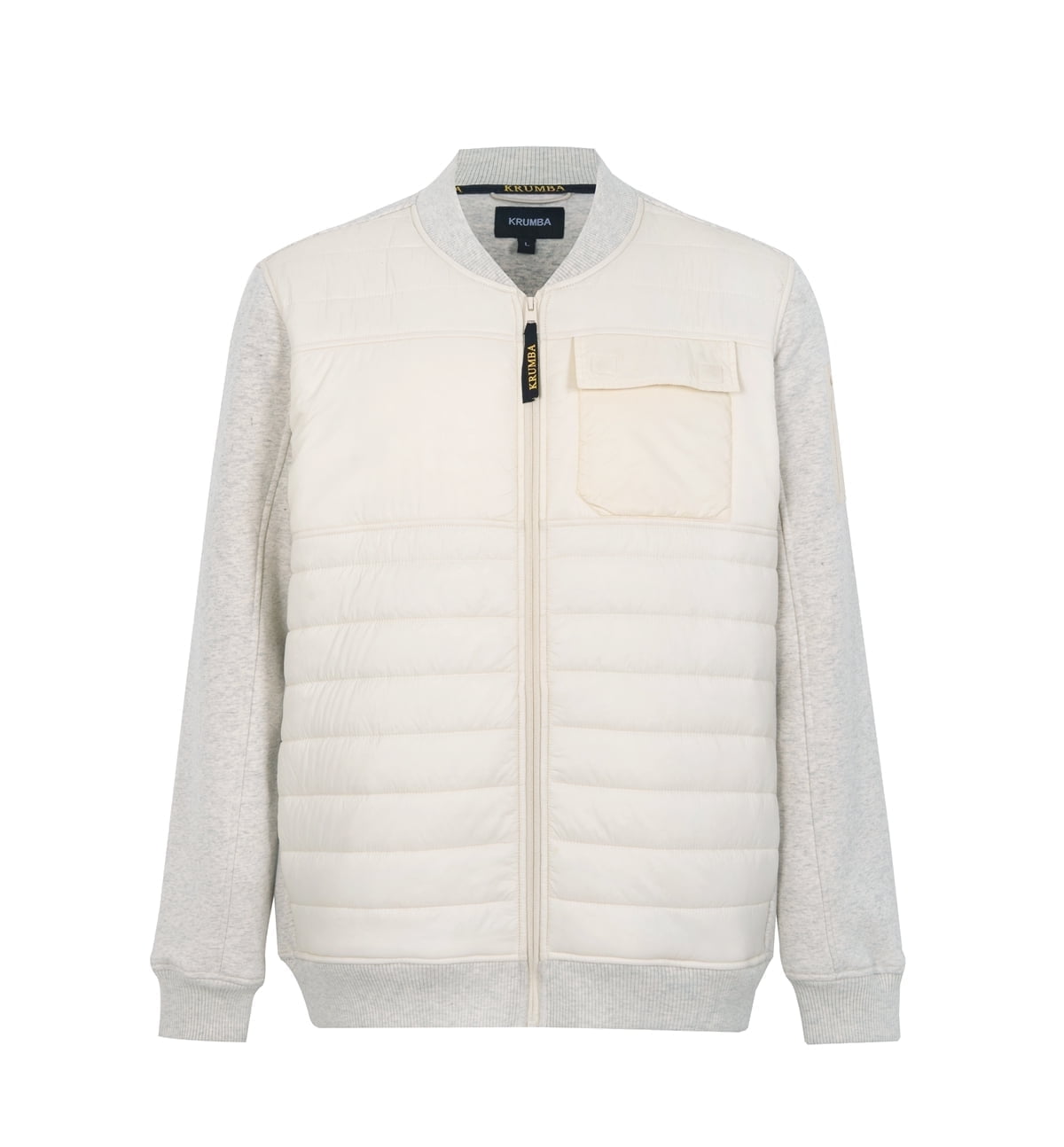 Krumba Mens Lightweight Flight Jacket: Casual Zip-Up Quilted ...