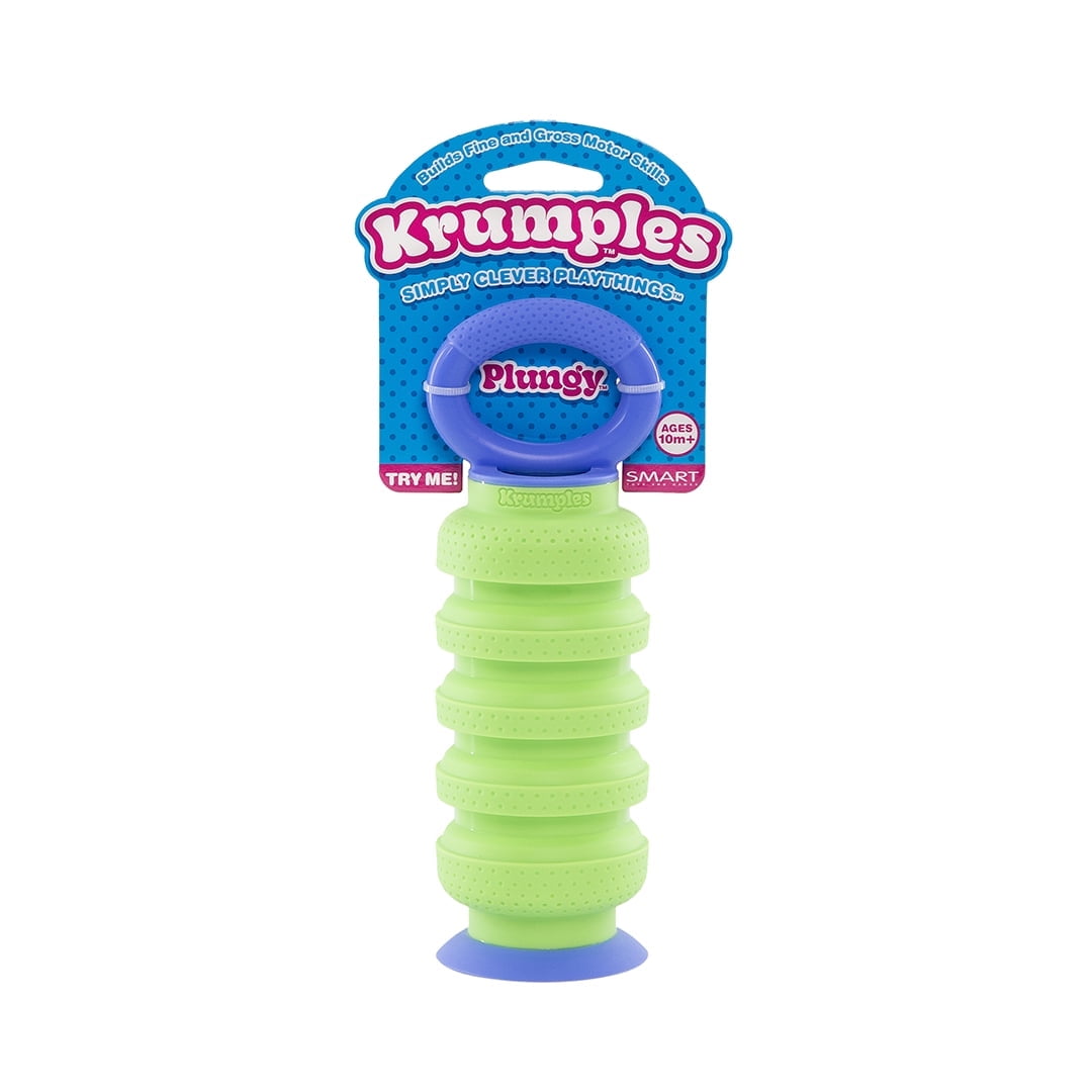 Krumples Plungy Green Fidget Toy for Ages 1 and Up Made from Food Grade ...