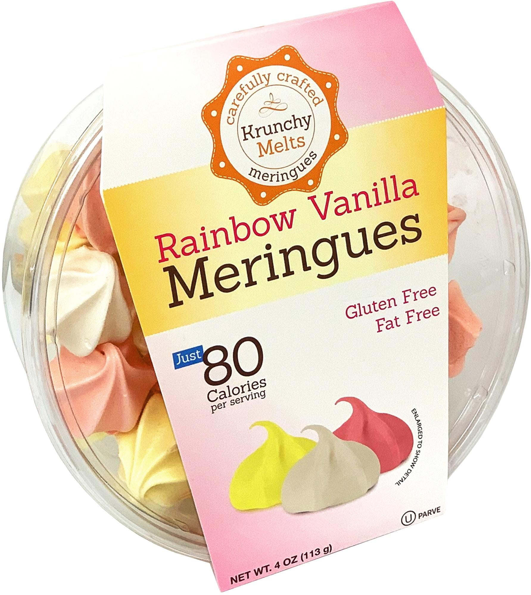 Krunchy Melts Rainbow Meringue Cookies (4 oz) - Walmart.com