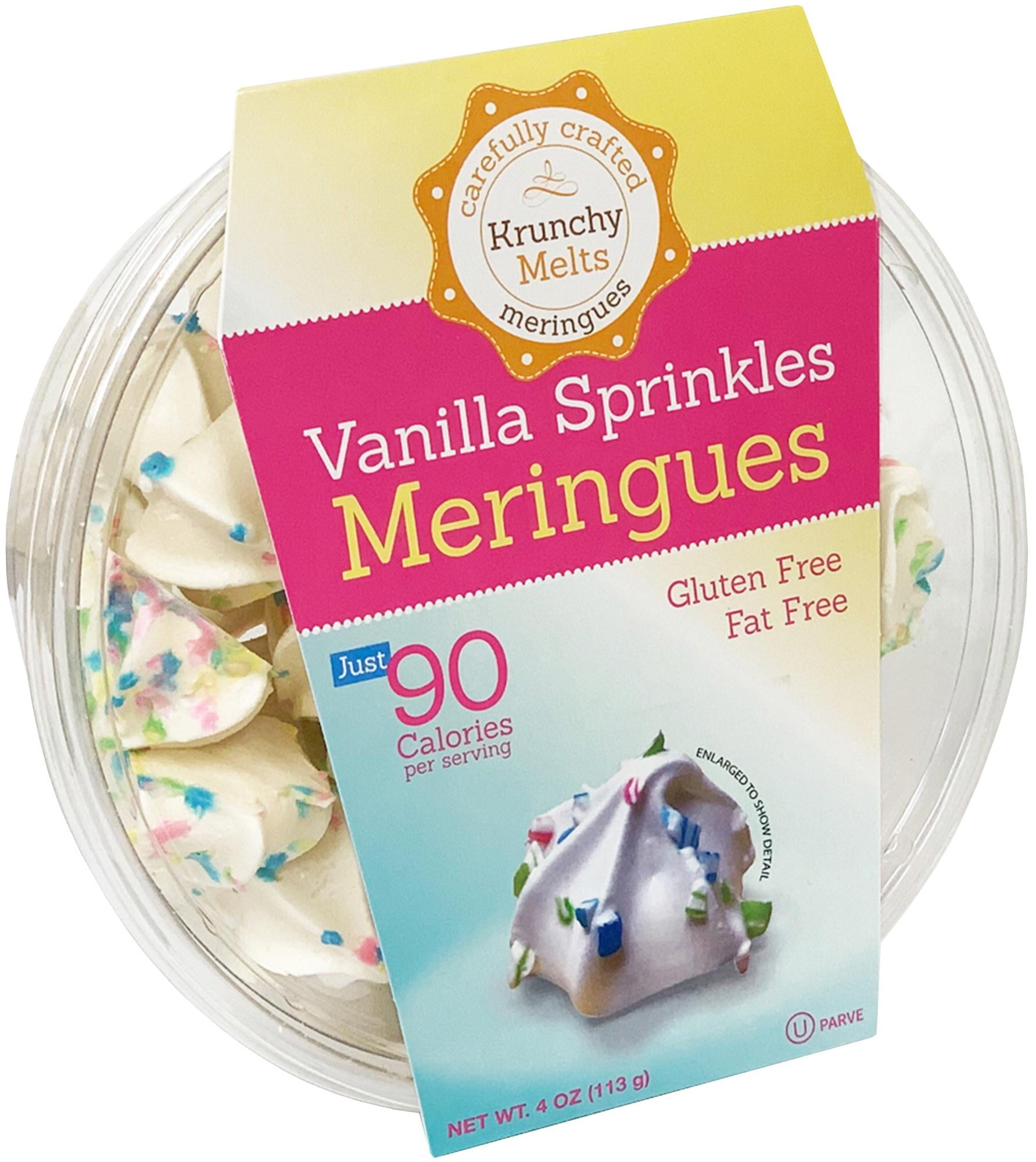 Krunchy Melts Vanilla Sprinkles Meringue Cookies (4 oz) - Walmart.com