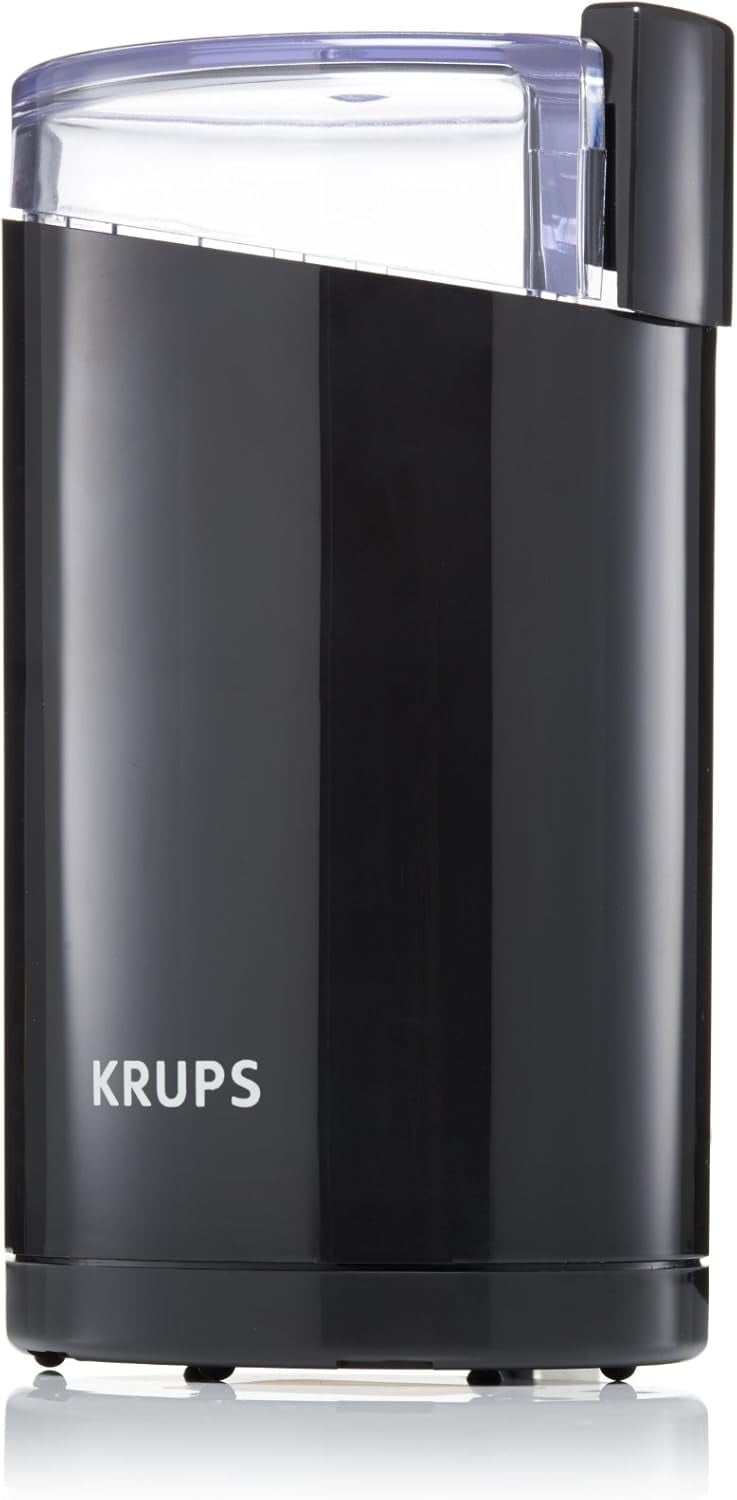 Krups Silent Vortex Coffee Grinder Black Removable Bowl 5x Quieter ...