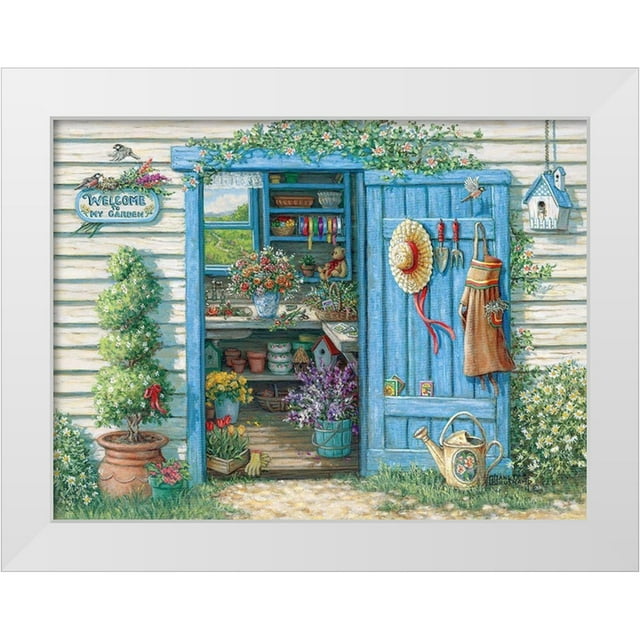 Kruskamp, Janet 14x12 White Modern Wood Framed Museum Art Print Titled ...