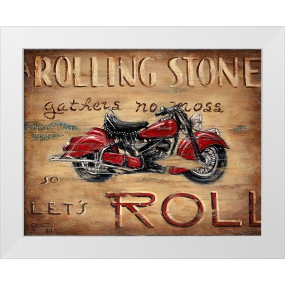 Kruskamp, Janet 24x20 White Modern Wood Framed Museum Art Print Titled ...