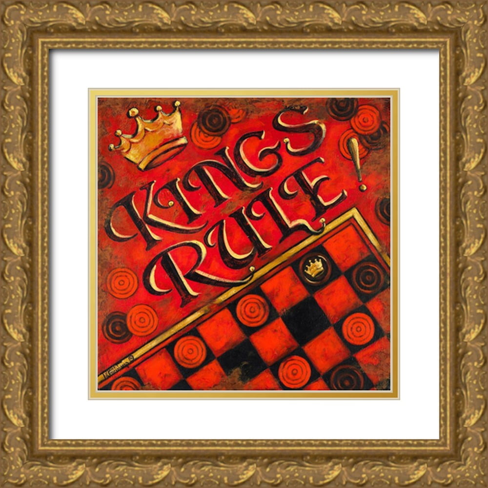 Kruskamp, Janet 26x26 Gold Ornate Wood Framed with Double Matting ...