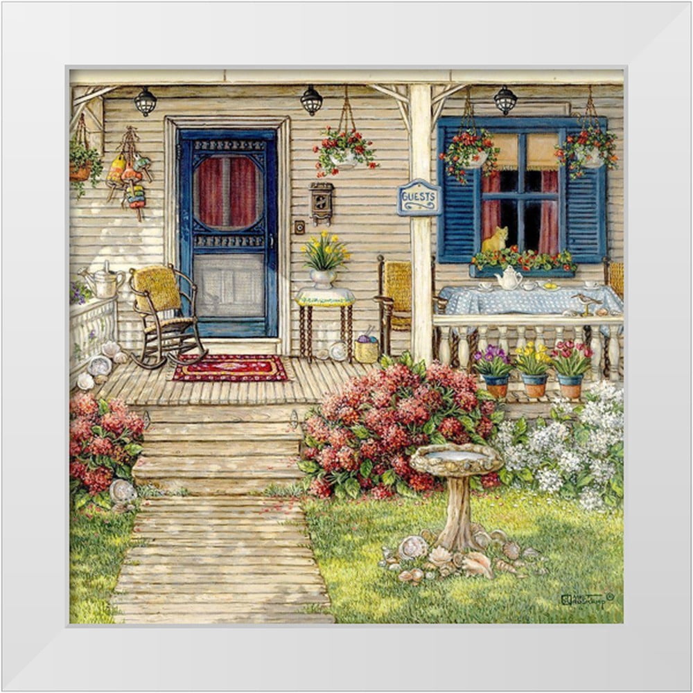 Kruskamp, Janet 26x26 White Modern Wood Framed Museum Art Print Titled ...