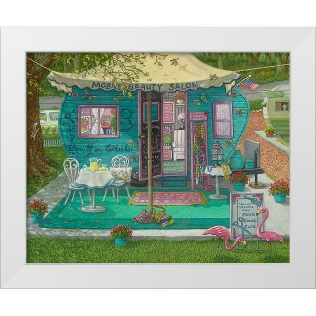 Kruskamp, Janet 32x26 White Modern Wood Framed Museum Art Print Titled ...