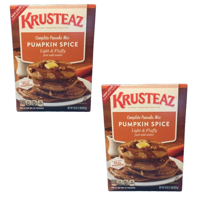 Krusteaz Baking Mix, Pumpkin Spice HYZ01 Complete Pancake Mix, Light ...