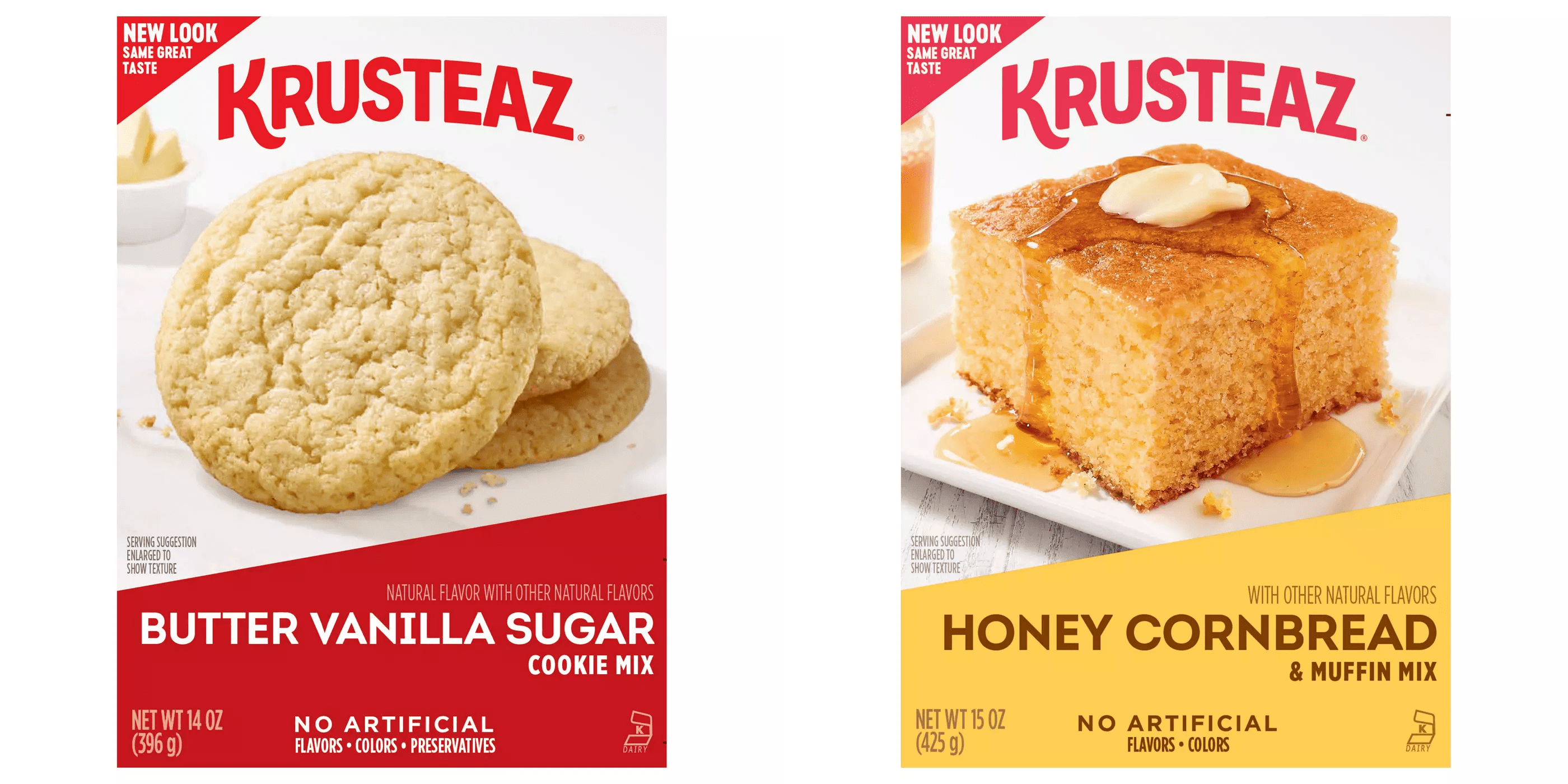 Krusteaz Butter Vanilla Sugar Cookie Mix, 14 oz&Krusteaz Honey ...