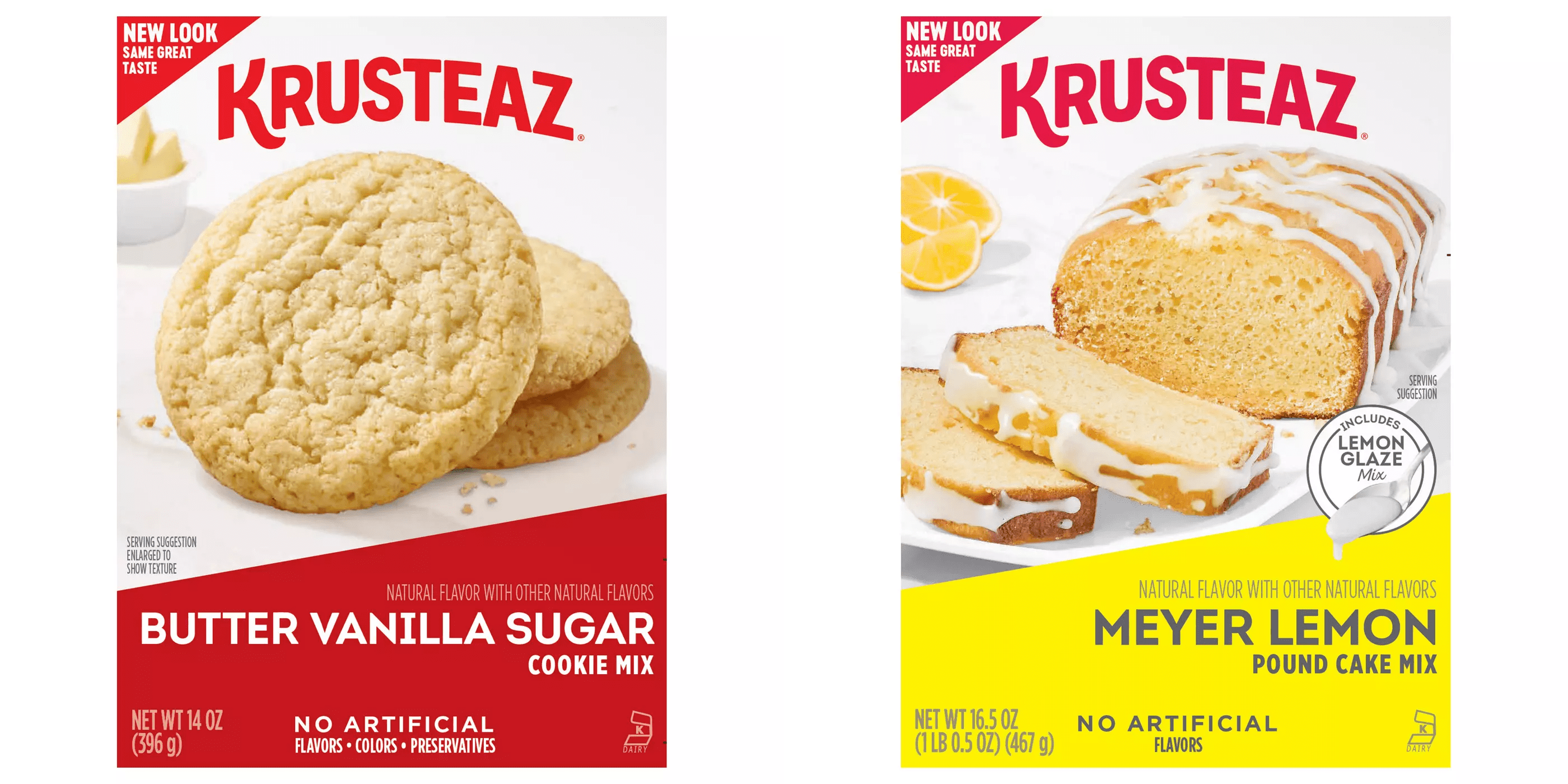 Krusteaz Butter Vanilla Sugar Cookie Mix, 14 oz&Krusteaz Meyer Lemon ...
