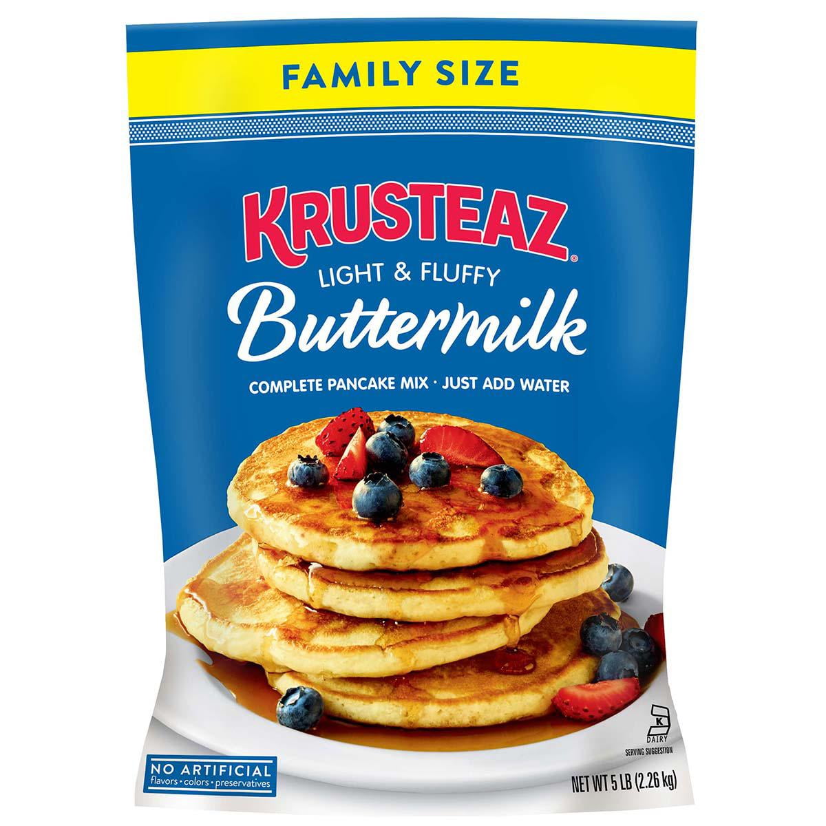Krusteaz Buttermilk Complete Pancake Mix - 5 lb Packaging May Vary ...