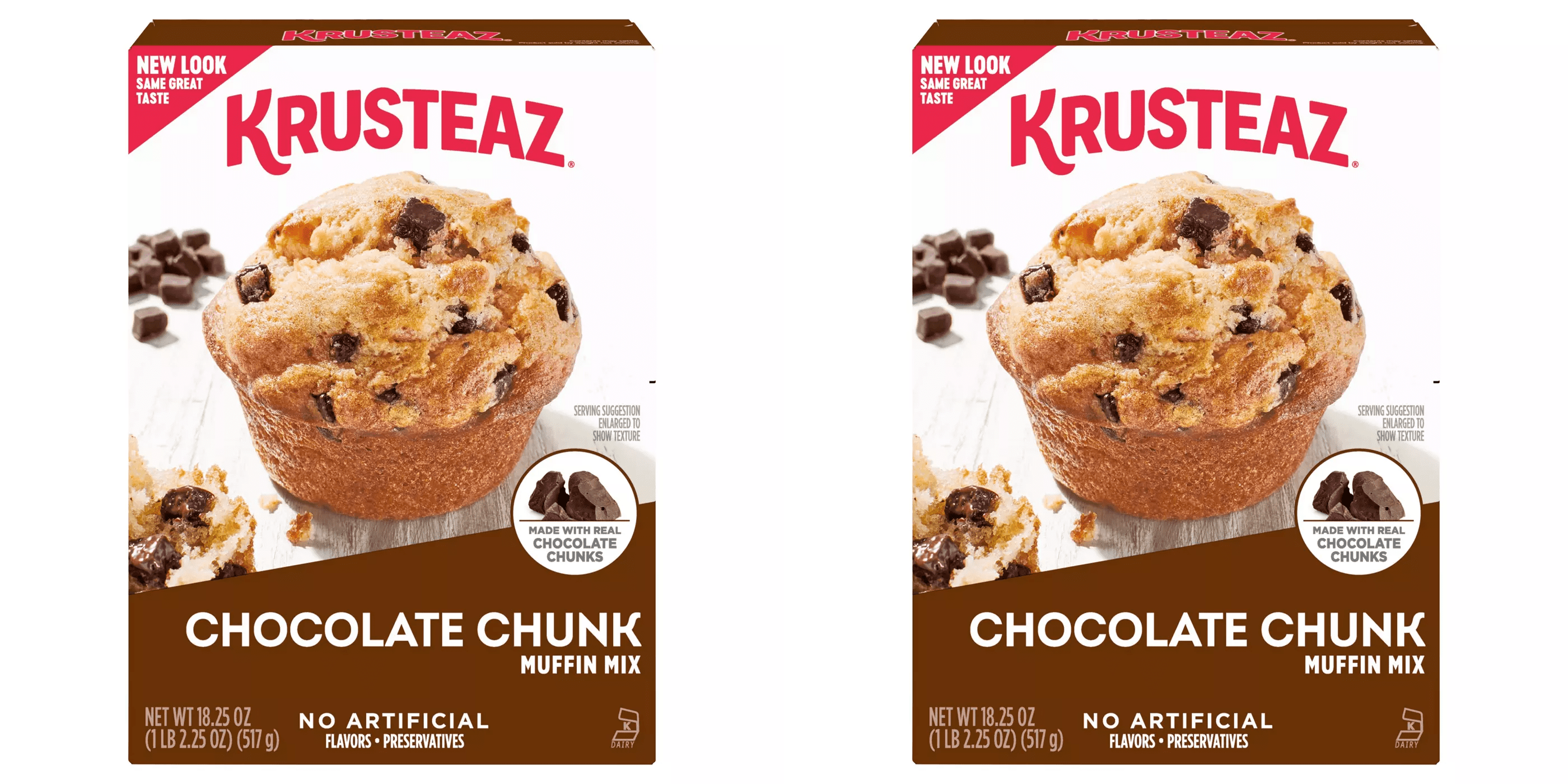 Krusteaz Chocolate Chunk Muffin Mix, 18.25 oz - Walmart.com