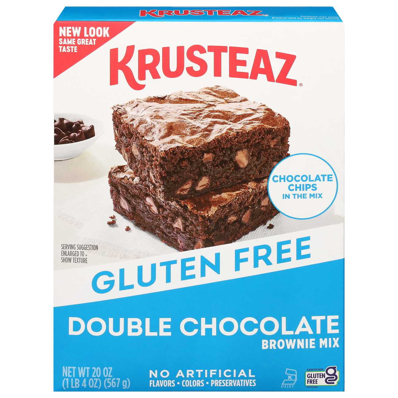 Krusteaz Gluten Free Double Chocolate Brownie Mix - 20 oz Packaging May ...