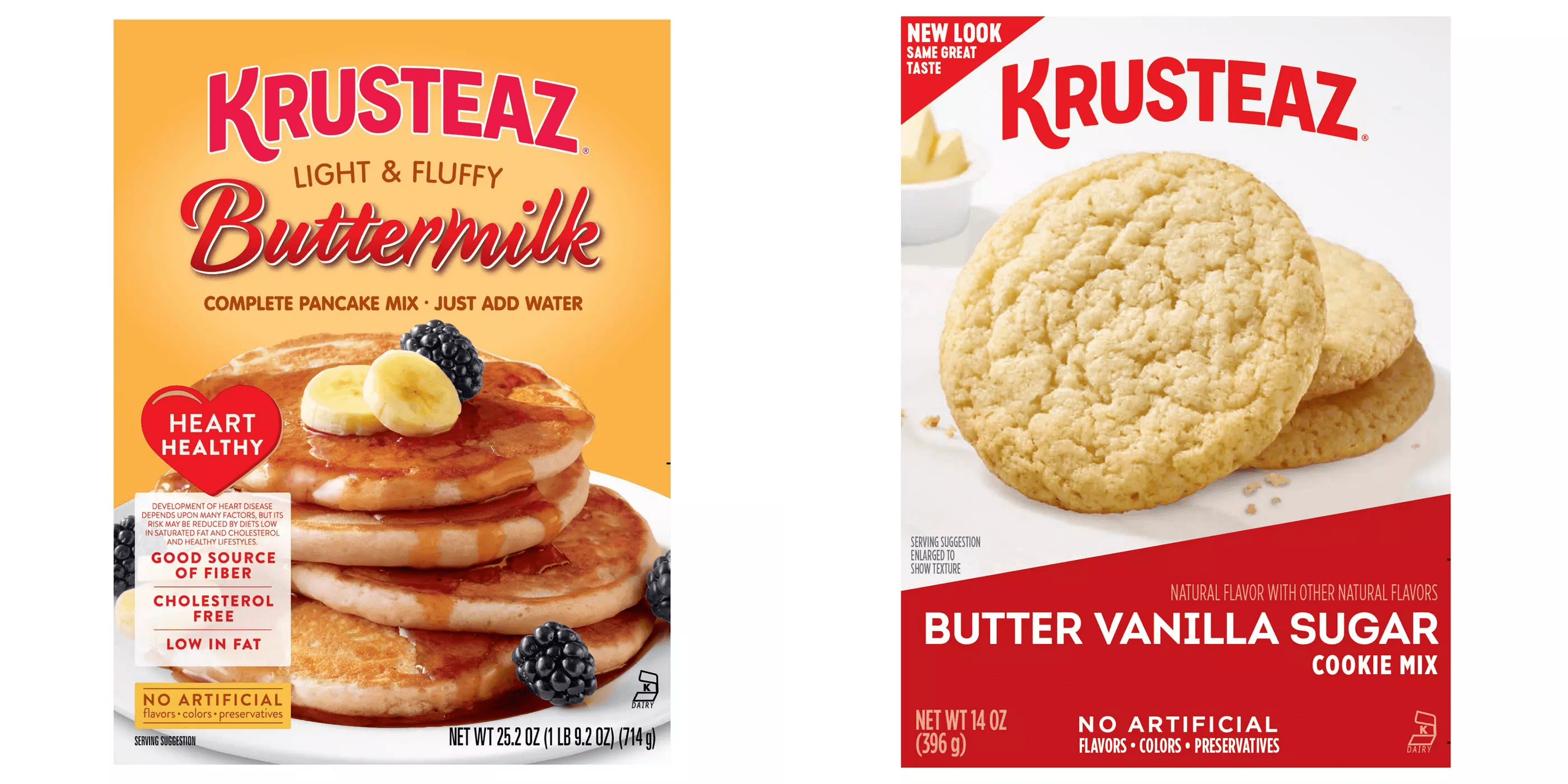 Krusteaz Heart Healthy Buttermilk Complete Pancake Mix-25.2oz&Krusteaz ...