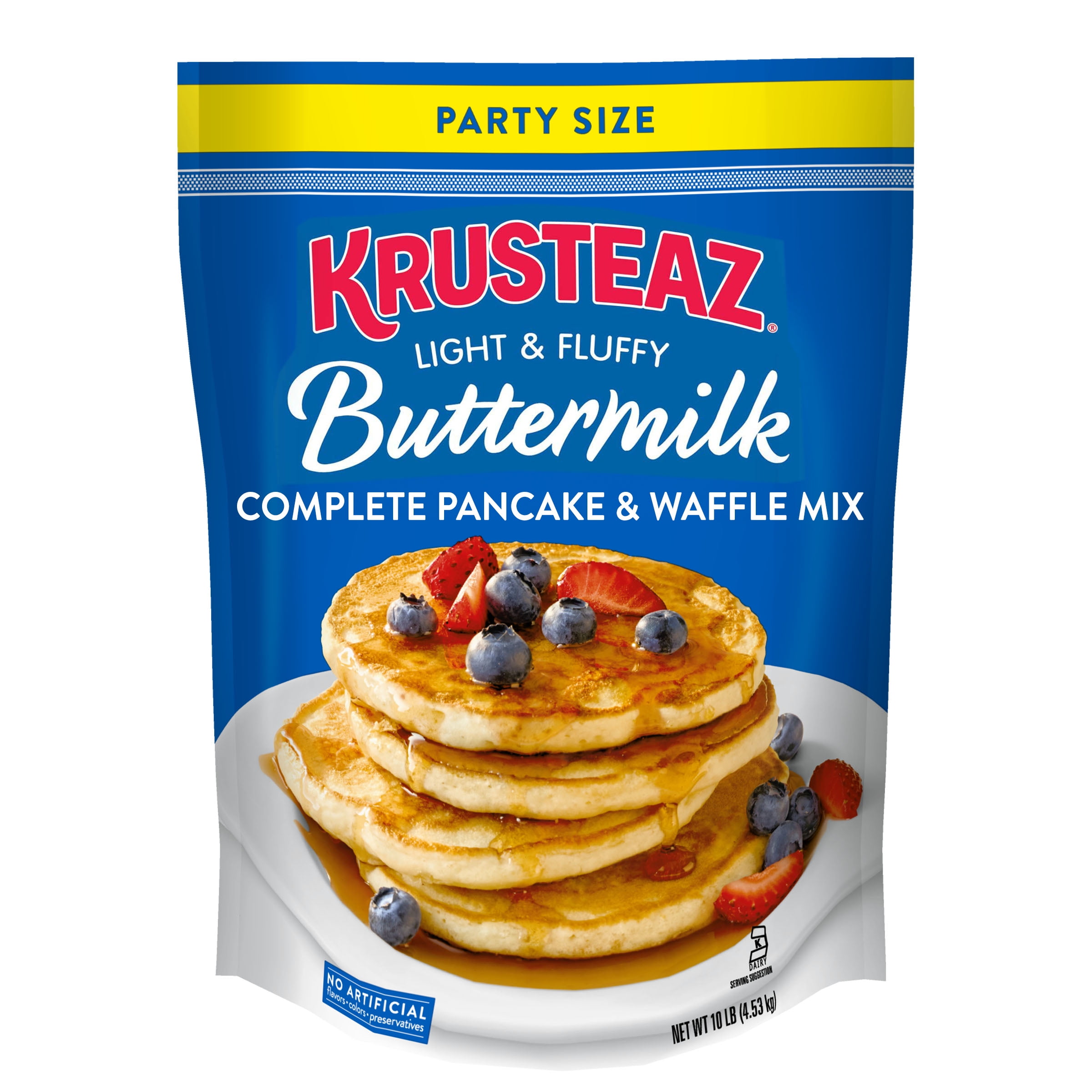 Krusteaz Buttermilk Complete Pancake Mix, Light & Fluffy, Just Add ...