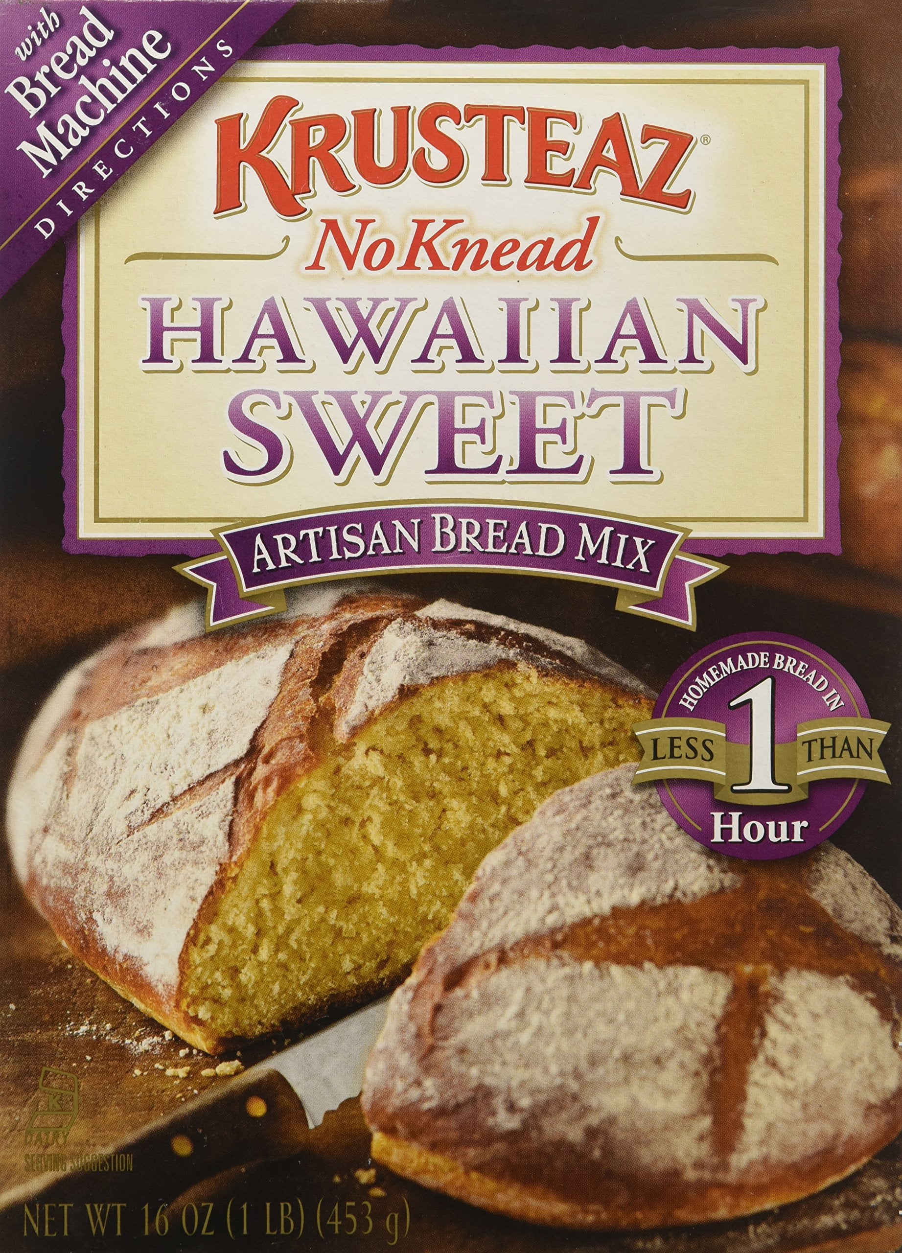 Krusteaz No Knead Hawaiian DEF29 Sweet Bread Mix (16 oz Boxes) 2 Pack - Walmart.com
