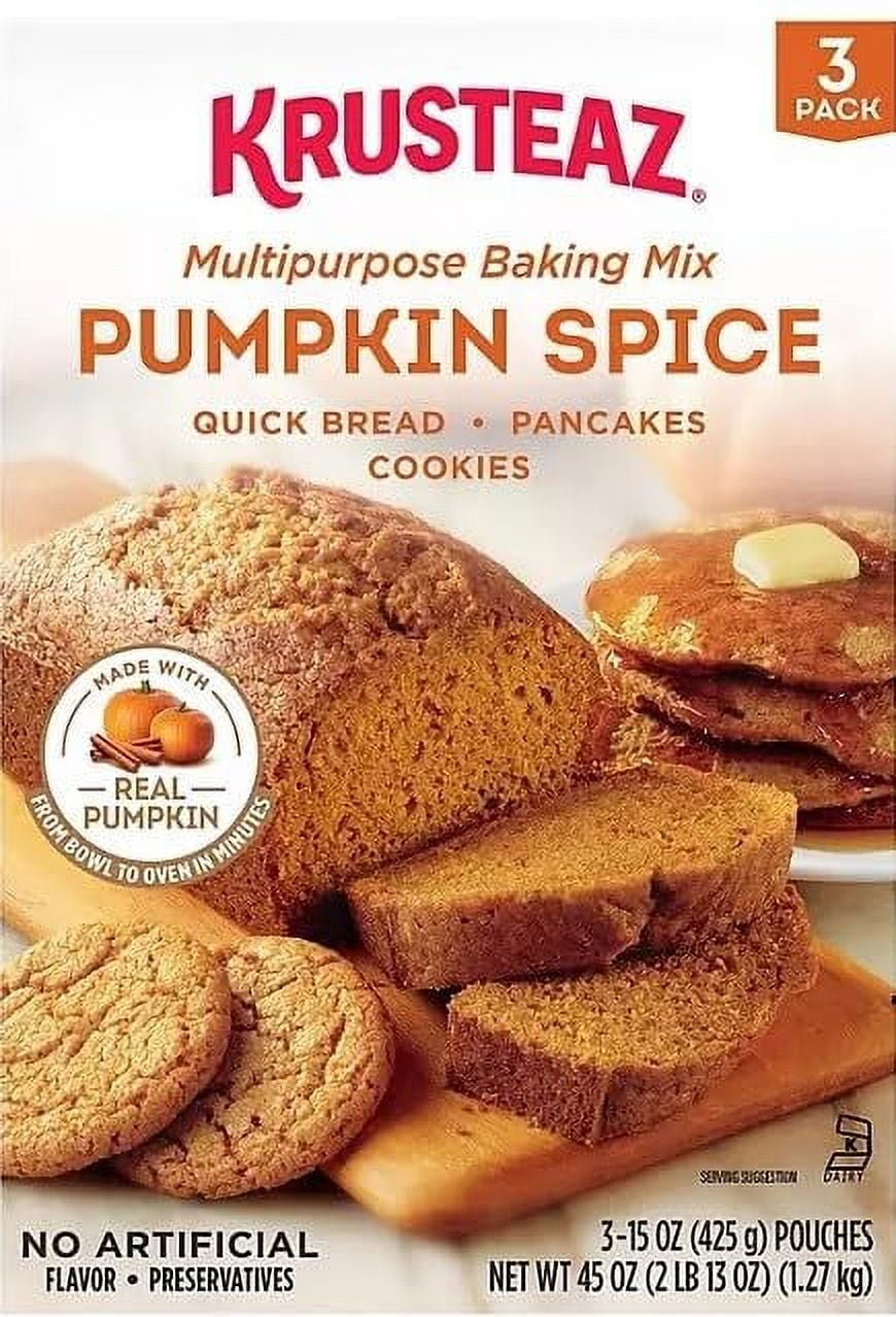 Krusteaz Pumpkin Spice Baking Mix (15 oz., 3 pk.) - Walmart.com