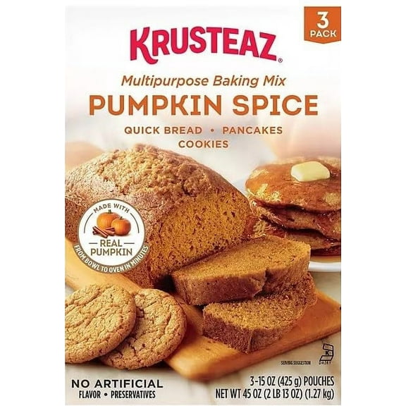 Krusteaz® Family Owned Pumpkin Spice Quick Bread Mix, Loaf Baking ...