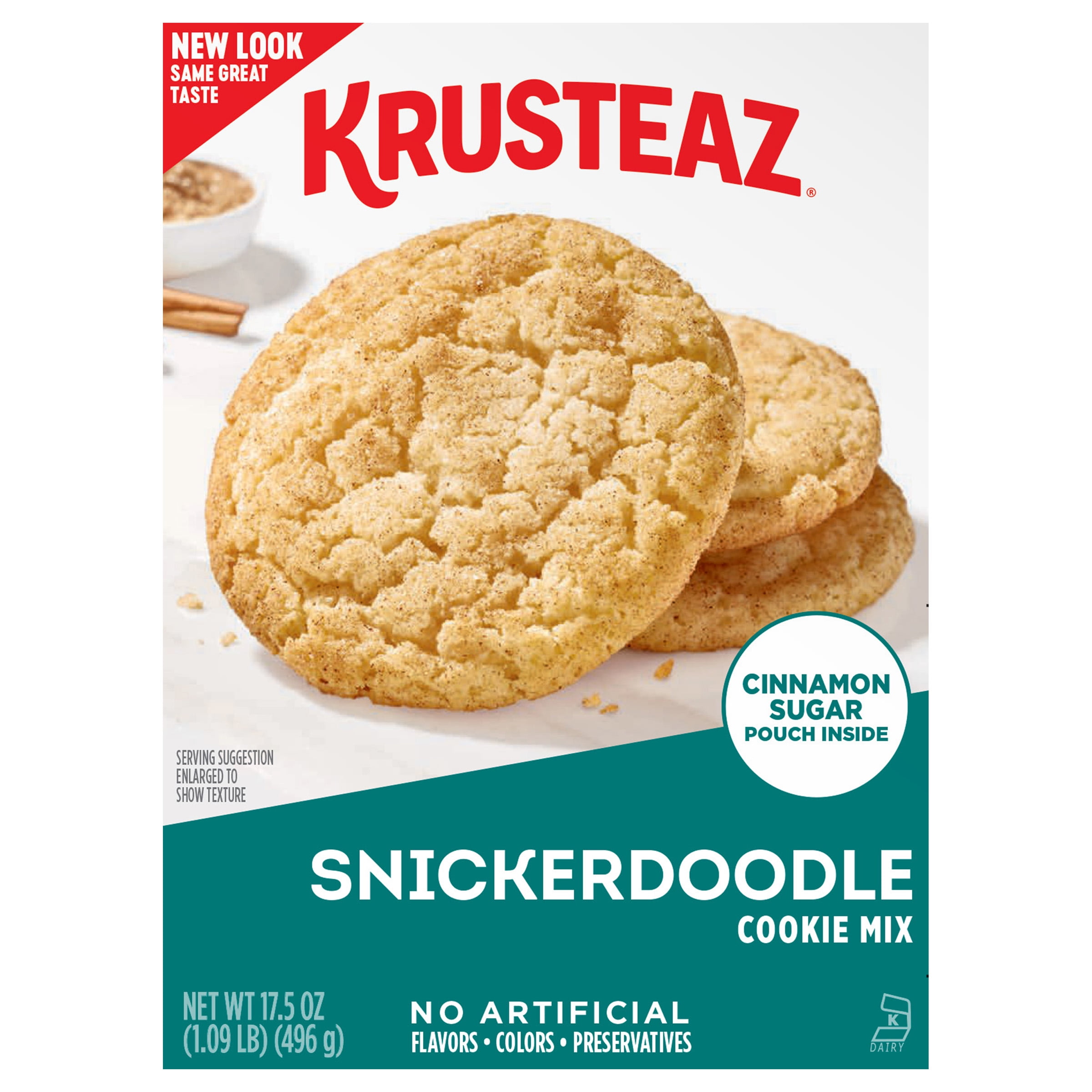 Krusteaz Bake Snickerdoodle Cookie Mix, 17.5 oz, Pack of 4 - Walmart.com