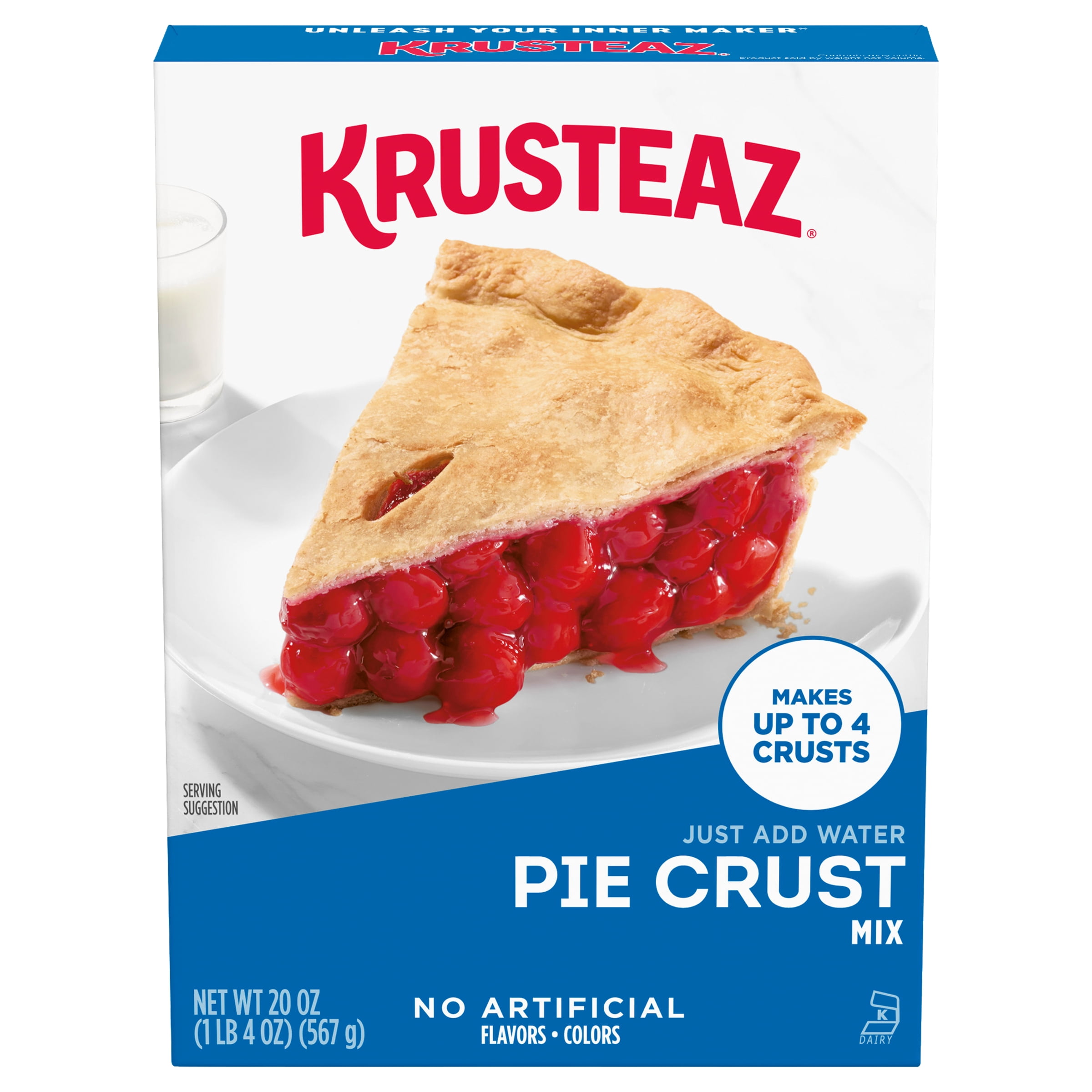 Krusteaz Traditional Pie Crust Mix, Light & Flaky, 20 oz Box - Walmart.com