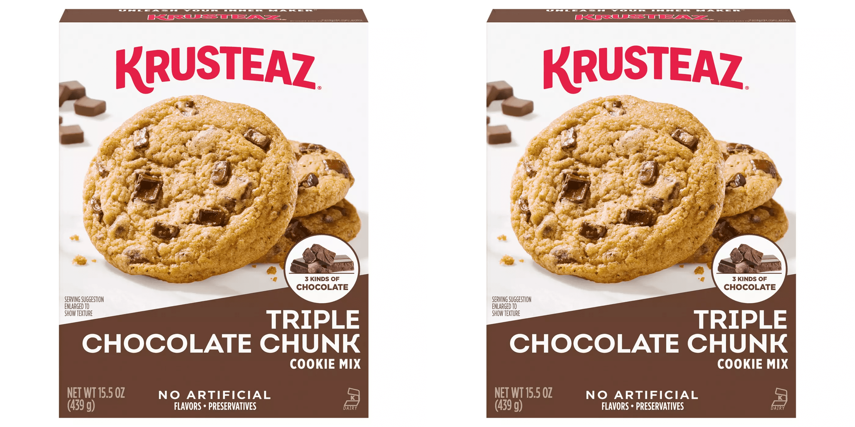 Krusteaz Triple Chocolate Chunk Cookie Mix, 15.5 oz - Walmart.com