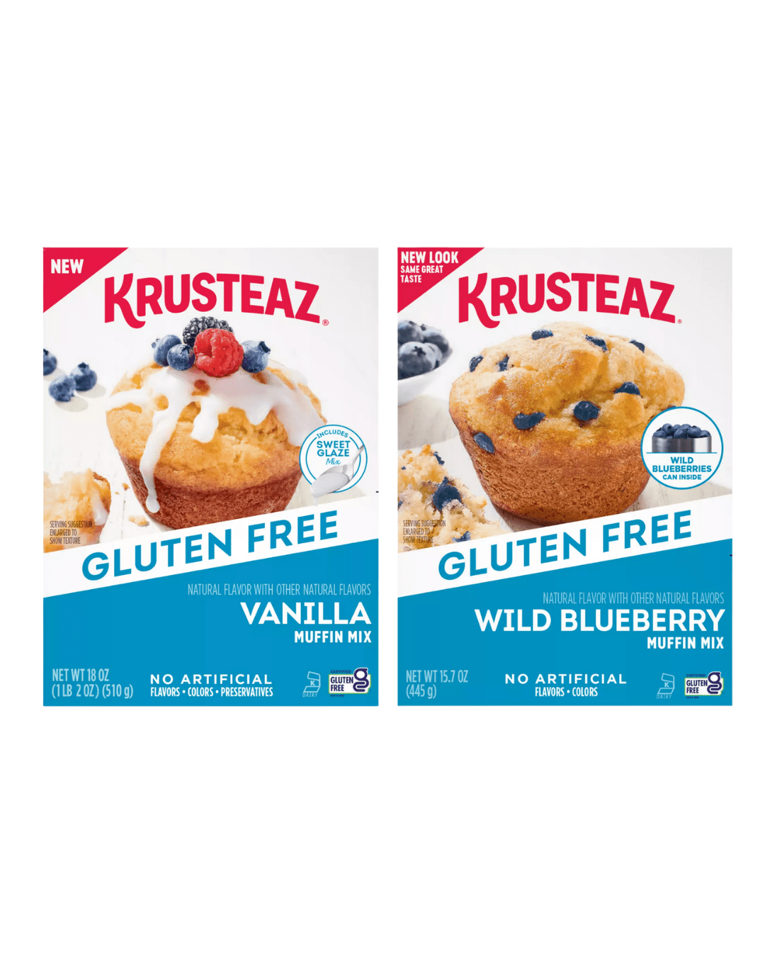 Krusteaz Vanilla & Blueberry Muffin Mix Pack - Walmart.com