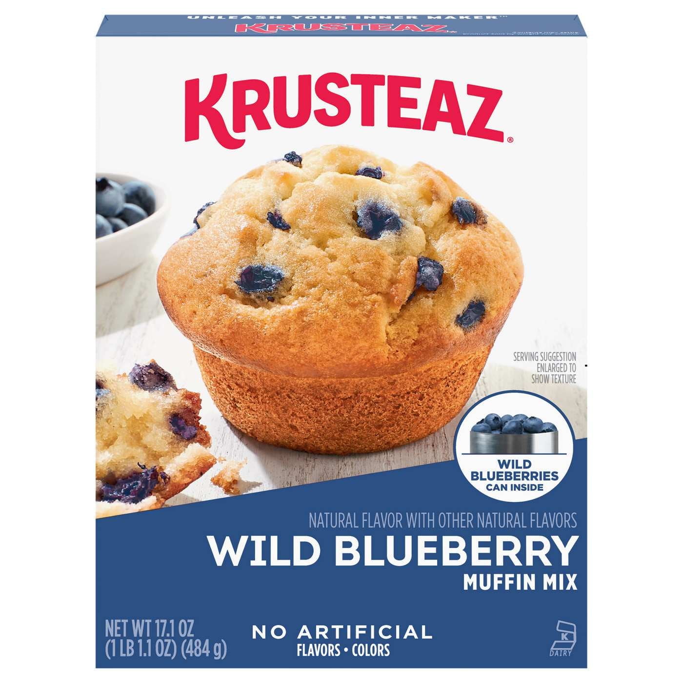 Krusteaz Wild Blueberry Muffin Mix, 17.1 oz - Krusteaz cake mix, good ...