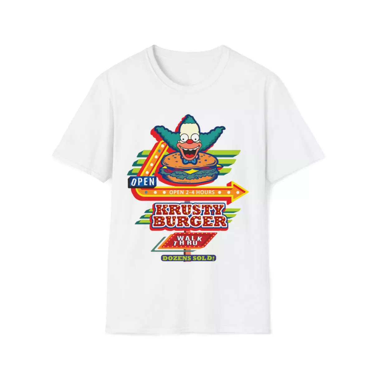 Krusty Burgers Restaurant Sign T-Shirt - Walmart.com