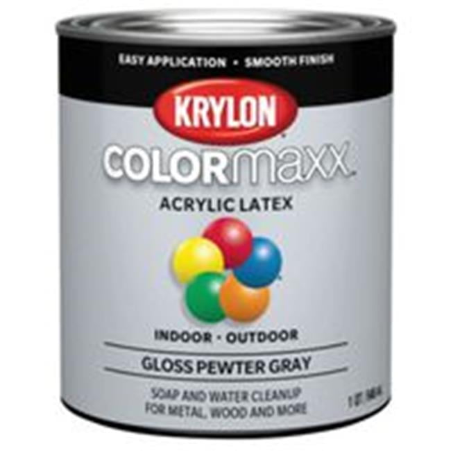 Krylon 1 qt. Pewter Gray Gloss Paint - Walmart.com