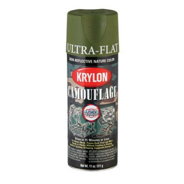 Krylon 4296 Woodland Light Green Flat Camo Spray Paint 11 Ounce,1 Each ...