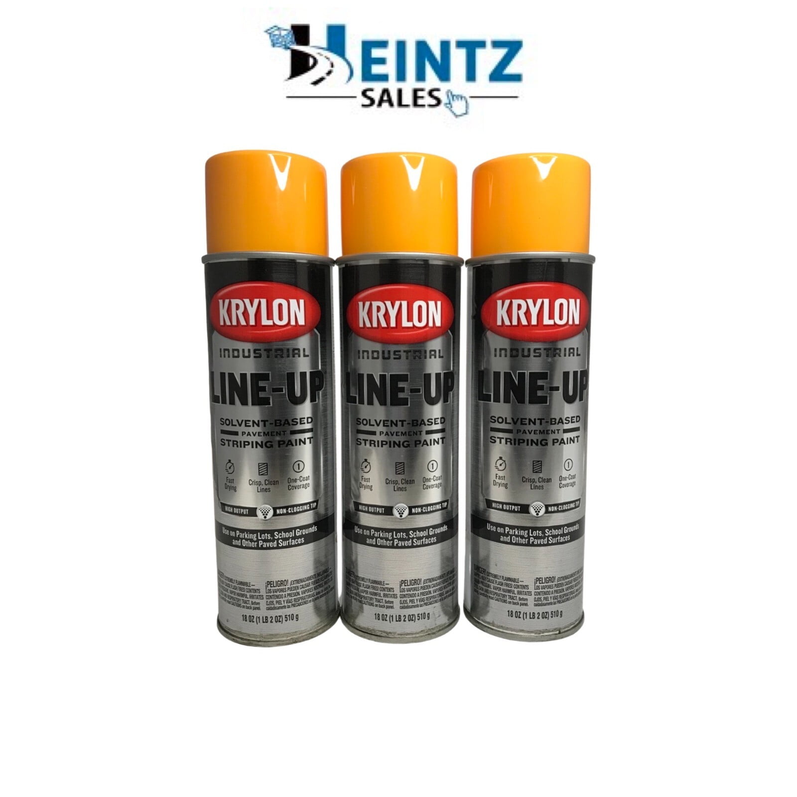 Krylon 8301 - 3 PACK Line-Up SB Pavement Striping Paint Highway Yellow ...