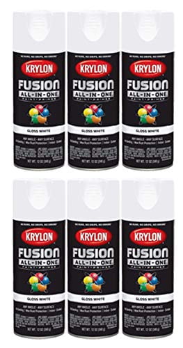 Krylon All-in-One Fusion Gloss White Spray Paint (6 Pack) - Walmart.com