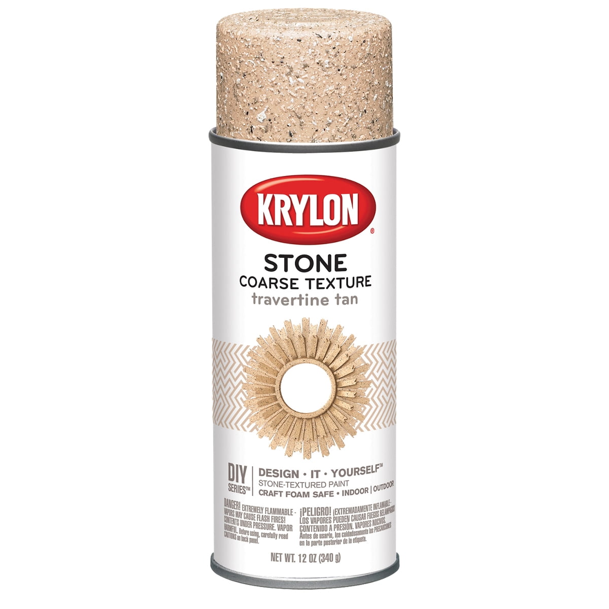 Krylon Coarse Stone Aerosol Spray 12Oz-Travertine Tan - Walmart.com