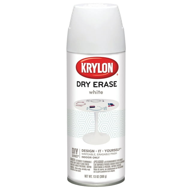 Krylon Dry Erase Spray Paint, 12 oz., White - Walmart.com